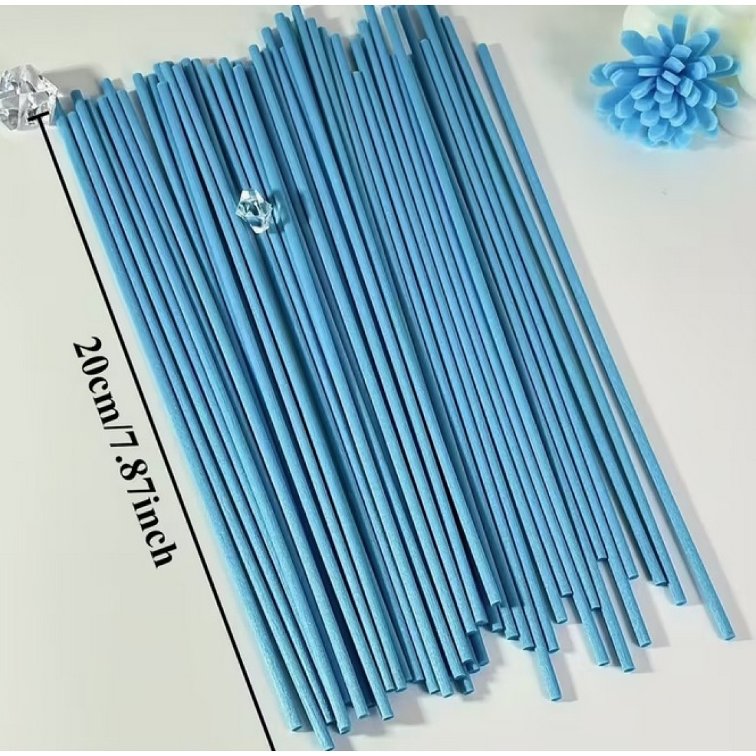 Fiber sticks γαλάζια για Reed Diffuser 20cm (10 τεμ)